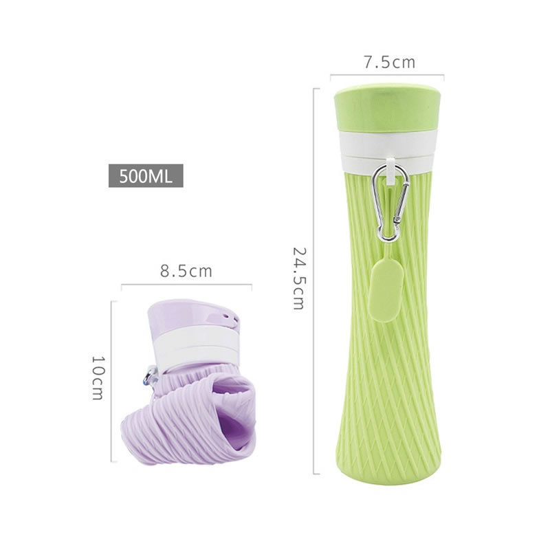 OBR 500ml Siliconen Vouwen Water Fles Draagbare Bi... – Grandado