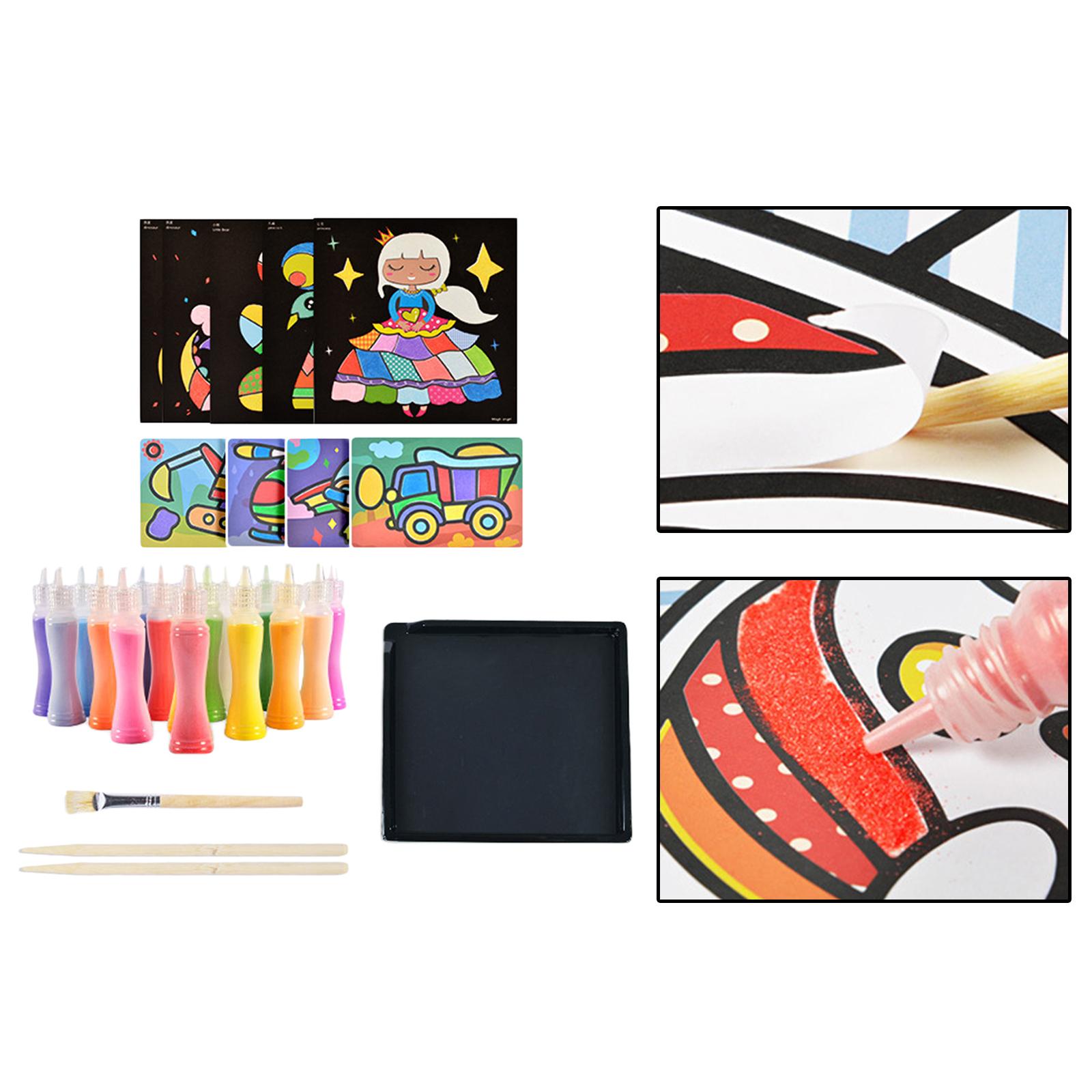 Sand Art Kit Sand Painting Art Crafts Kids Drawing... – Grandado