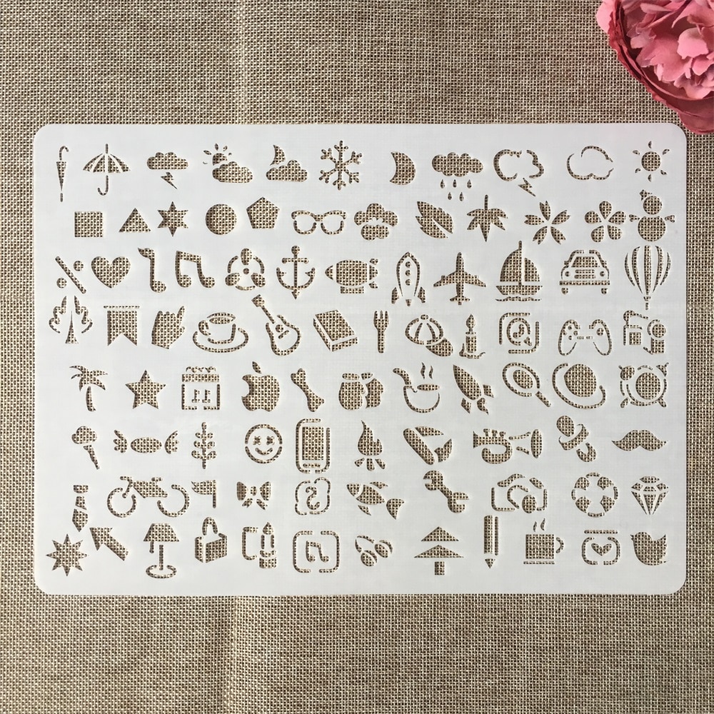 A4 29cm Icon Weather DIY Layering Stencils Paintin... – Vicedeal