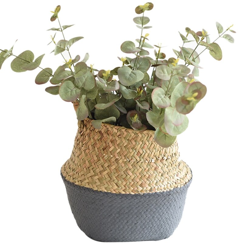 Flower Pot Storage Basket Rattan Straw Basket Seag... – Grandado Flower Pot Storage Basket Rattan Straw Basket Seag... – Grandado