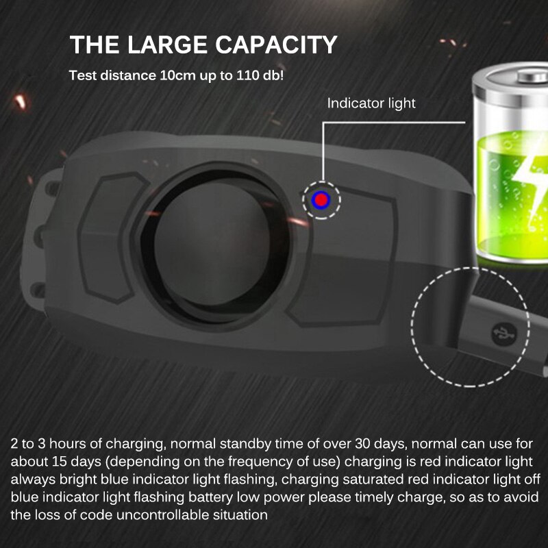 Mini Anti-Diebstahl Vibration Alarm System Motorra... – Grandado