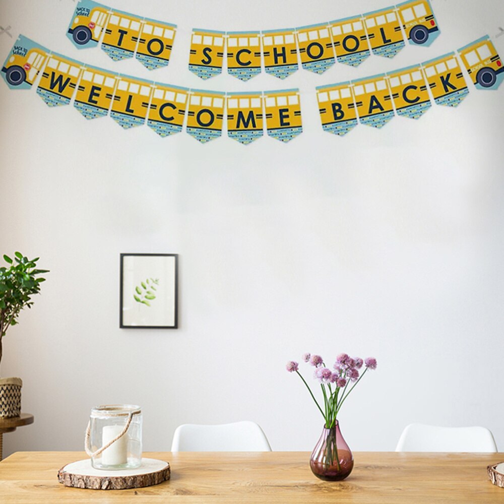 1 Set Welcome Back To School Flags School Season B... – Grandado