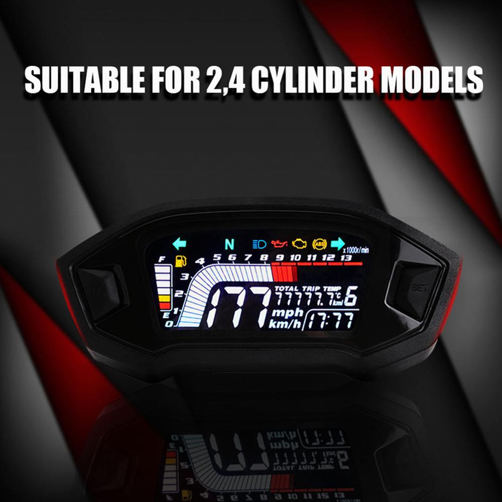 Motorrad LCD Tacho Sieben Farbe Hintergrundbeleuch... – Grandado