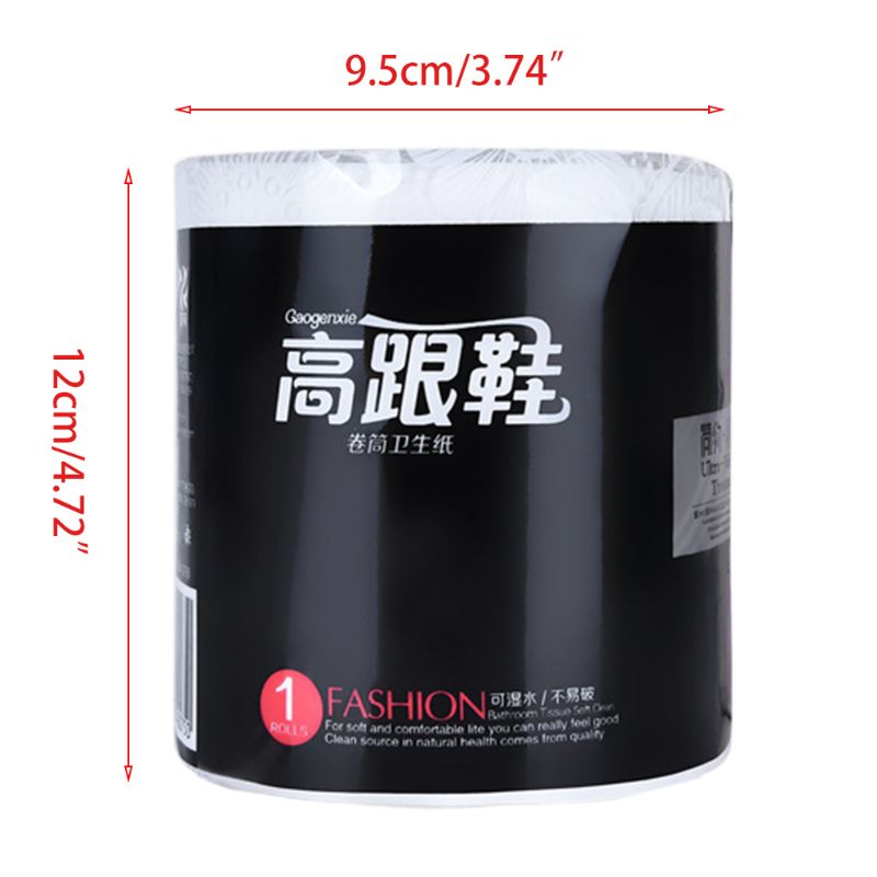 1 roll Wood Pulp Toilet Paper Towel 4 Layers Embos... – Grandado