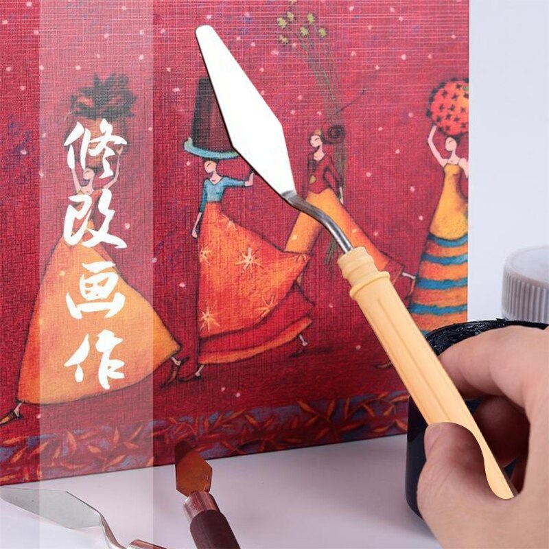 Ensemble de 7 couteaux de peinture, spatule en aci... – Grandado