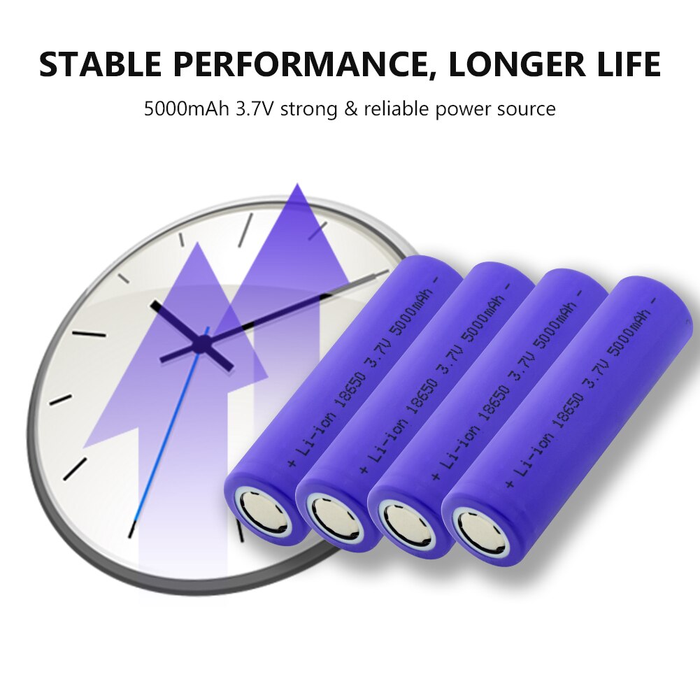 18650 Battery 3.7V 5000mAh high-discharge Li-ion L... – Grandado