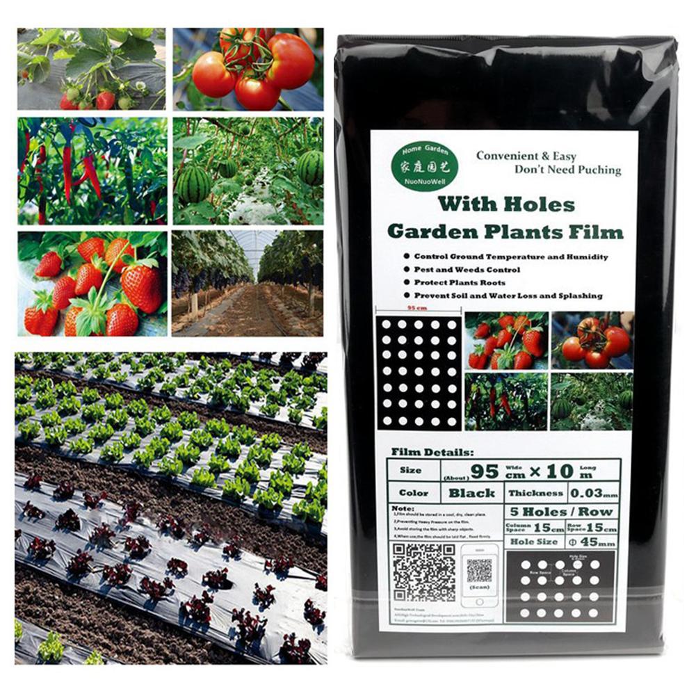 10m*95cm 5Holes Home Garden Film Agricultural Vege... – Grandado