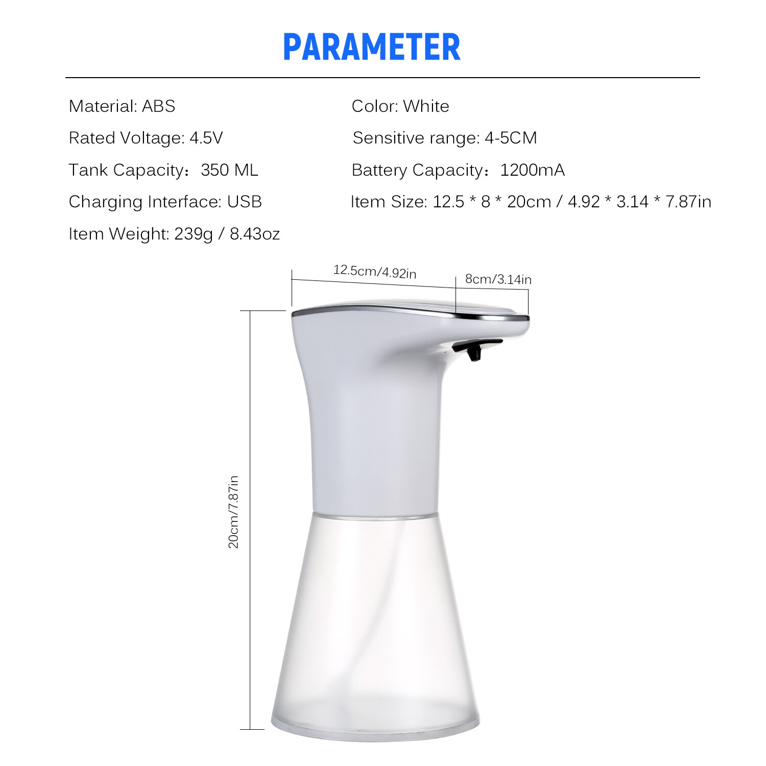 Automatic Induction Alcohol Dispenser Touchless Mi... – Vicedeal