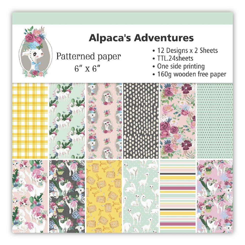 DIY Alpaca Advebtures style Scrapbooking paper pac... – Vicedeal