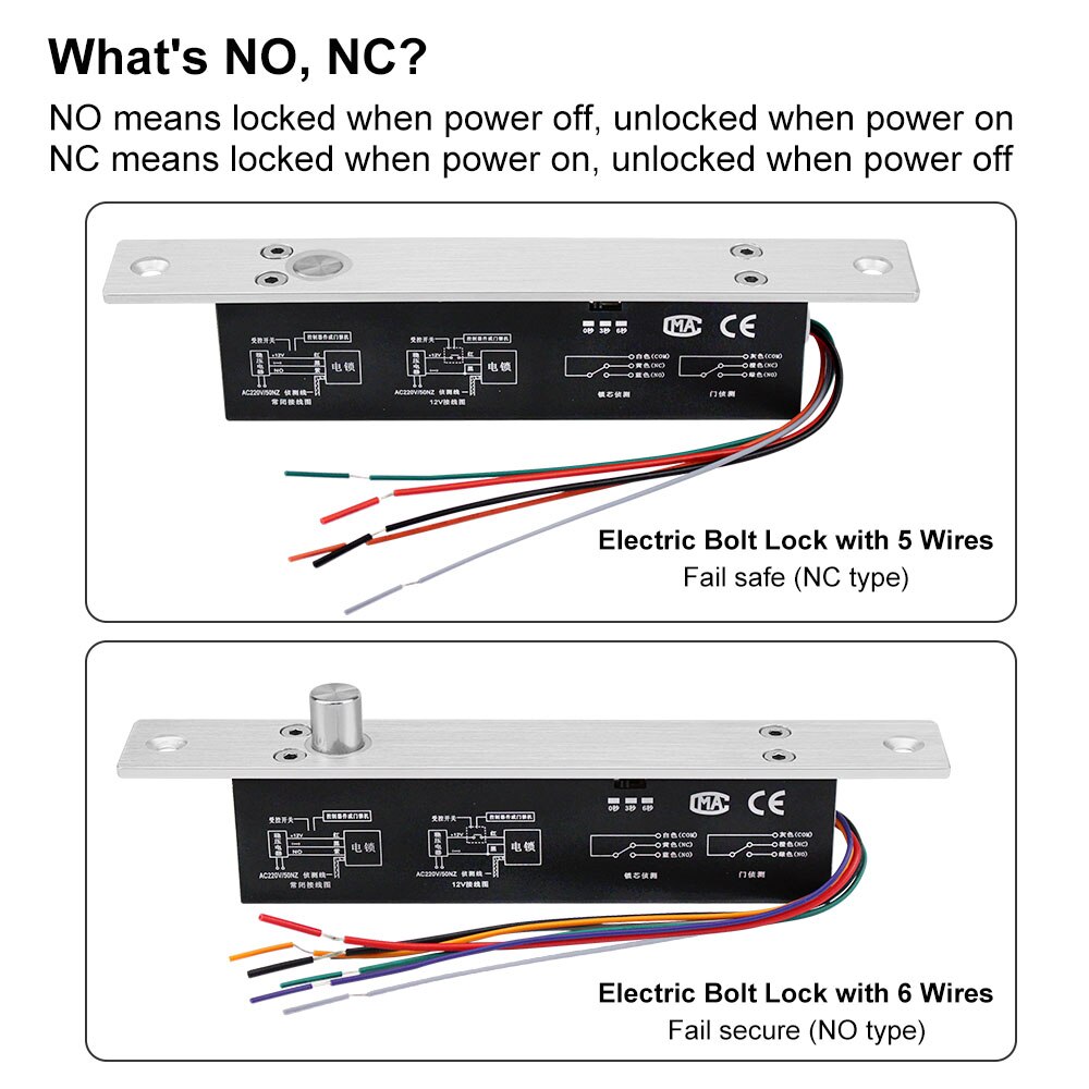 Narrow Type Electric Bolt Lock Fail Safe/Secure El... – Grandado