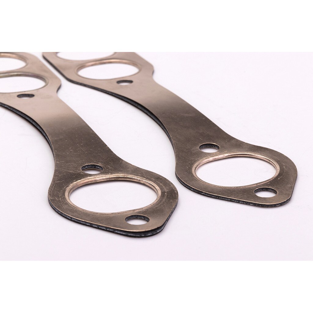 SBC Oval Port Header Exhaust Gaskets For Chevy 327... – Vicedeal