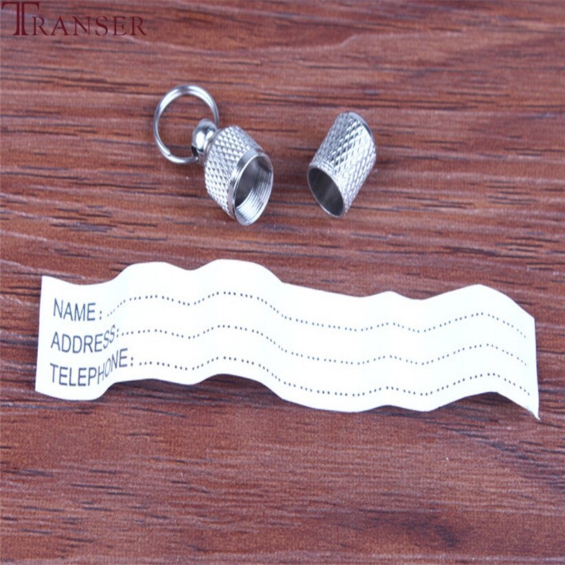 Silver Pet Dog Cat Address Label Barrel Storage Id... – Grandado