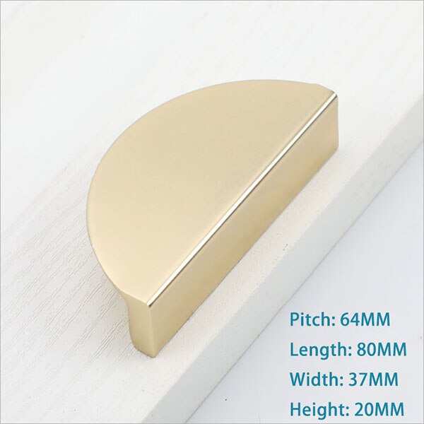 Half Round Drawer Knob Kitchen Cabinet Handles Doo... – Vicedeal