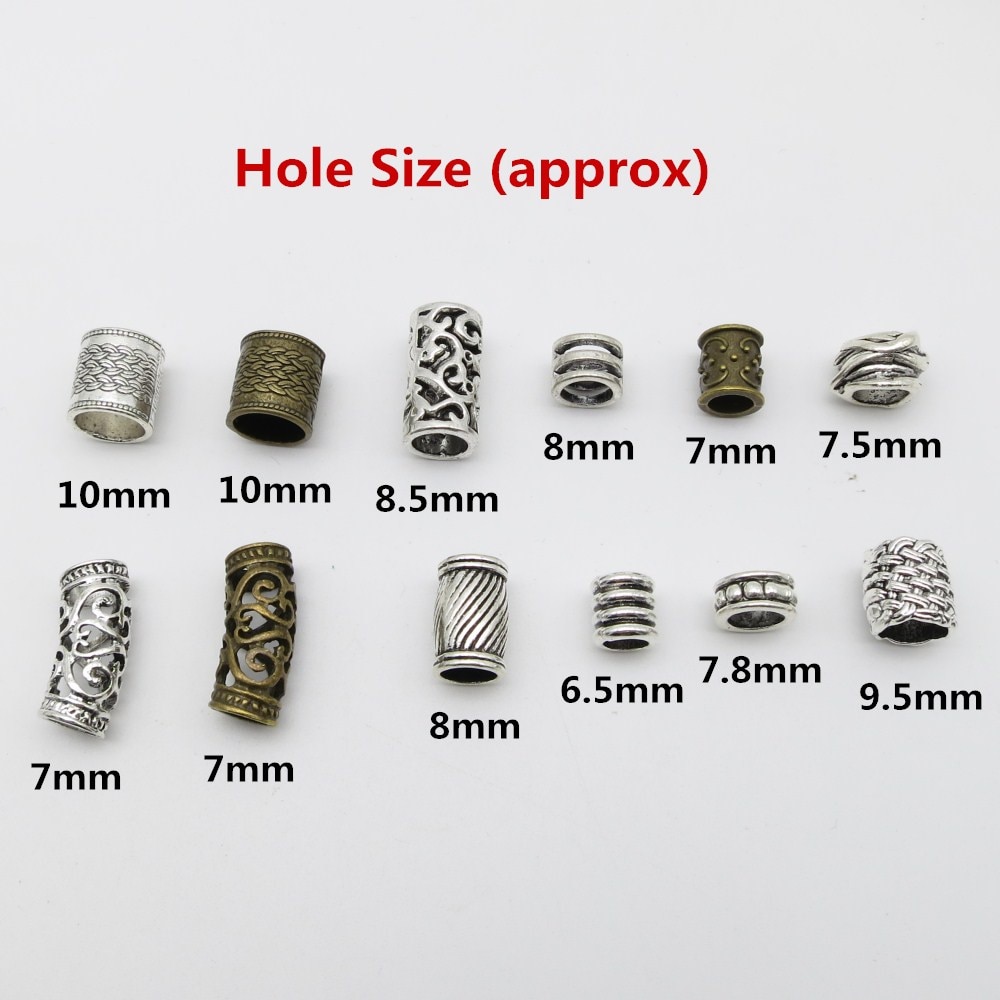 12 stks/partij mix Zilver Brons Viking Rune haar v... – Grandado