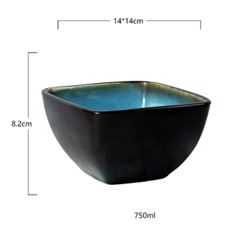 European-style plate dish plate household square p... – Grandado