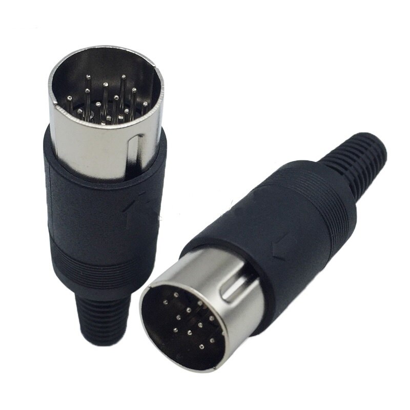 20pcs 13-Pin DIN Male Plug Soldering 13 PIN Inline... – Grandado