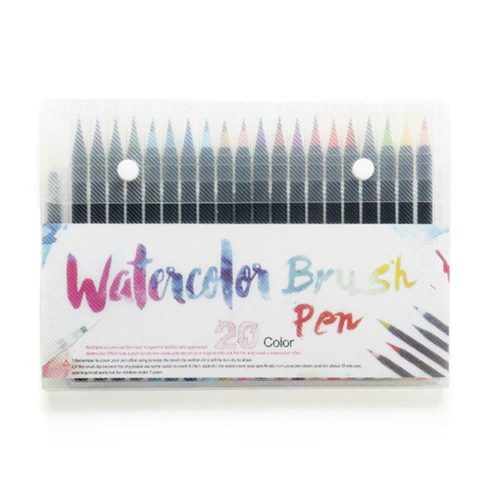 20/24/48 Color Dual Tip Brush Pens Water Markers A... – Grandado