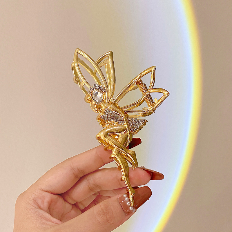 Stunning Rhinestone Elf Fairy Hair Clip with Imita... – Grandado