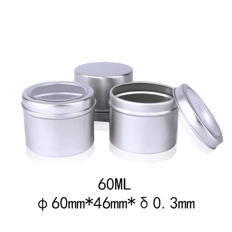 60ml Round Metal Aluminum Tin Containers Jars Cans... – Grandado