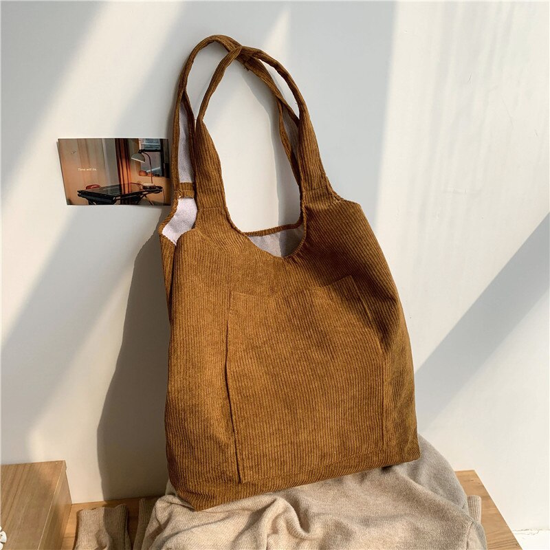 2022 Corduroy Totes Bag Carry Schoudertas Retro Ca... – Grandado