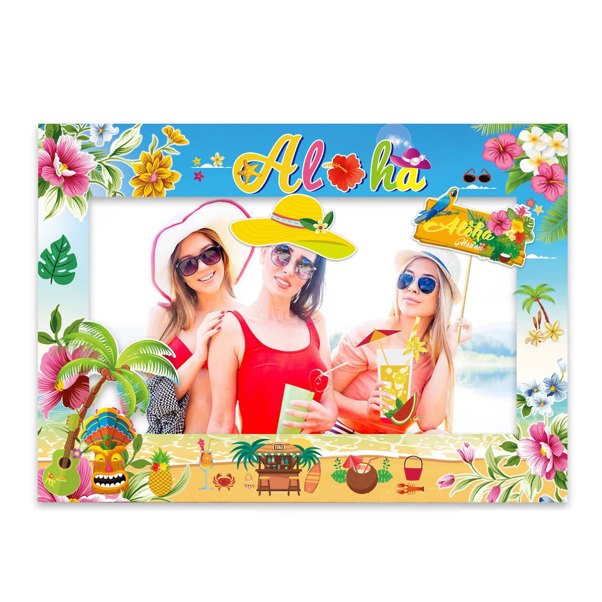 1 Stuk Papier Frame Aloha Hawaiiaanse Foto Rekwisi... – Grandado