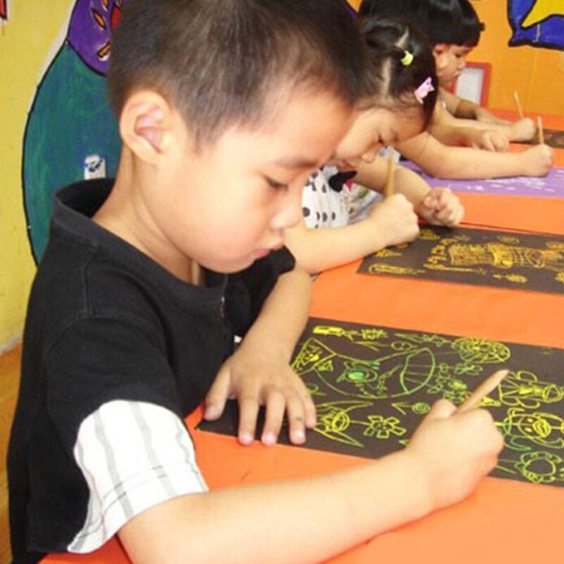 10pcs Scraping Drawing Paper Painting Learning Edu... – Vicedeal