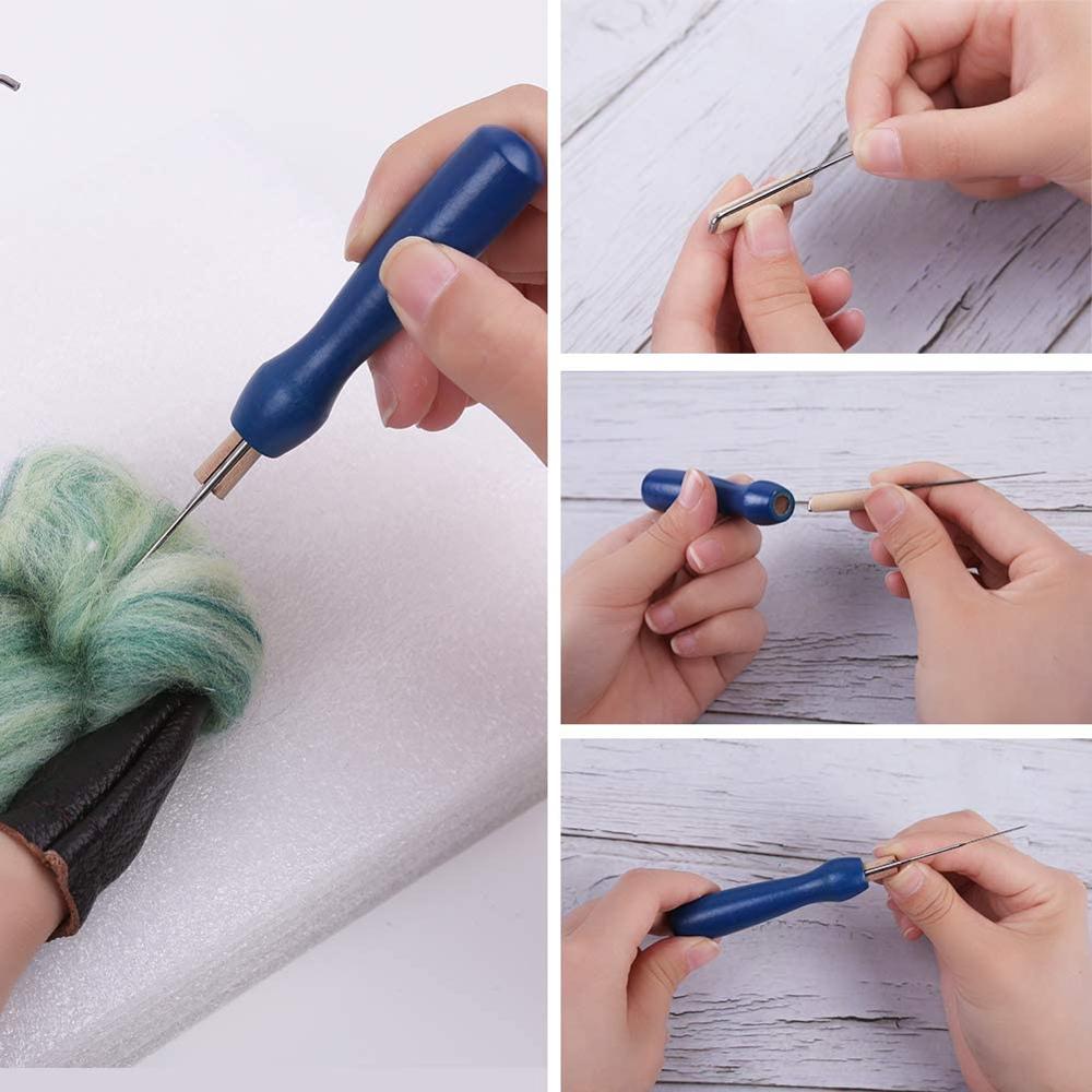 Lmdz Wol Roving, 3 Kleuren Naaldvilten Wol (30G/Kl... – Grandado