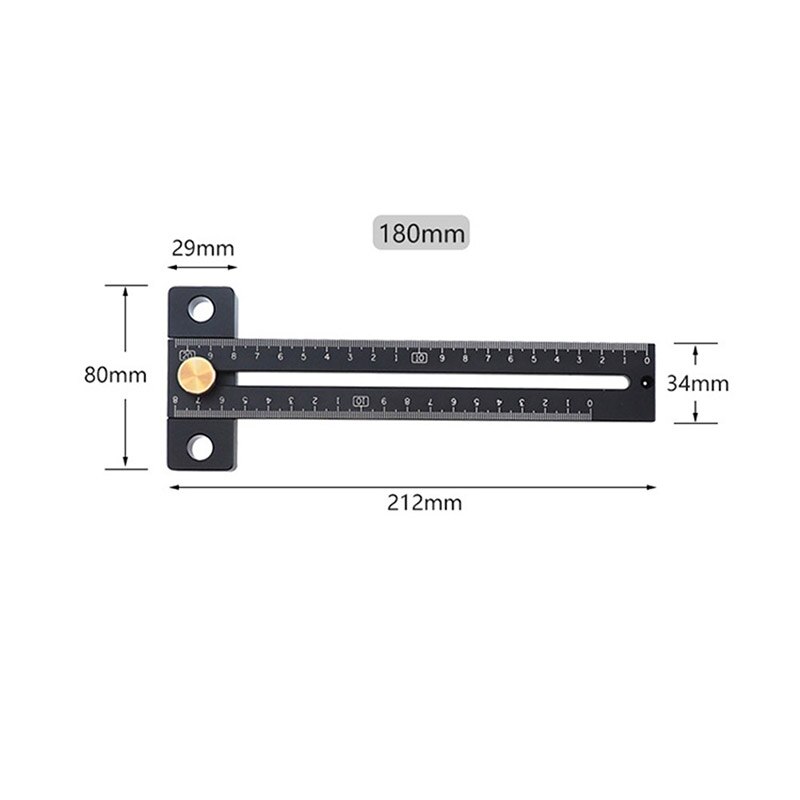 High Woodworking Scribing Device Straight Guide Ru... – Grandado