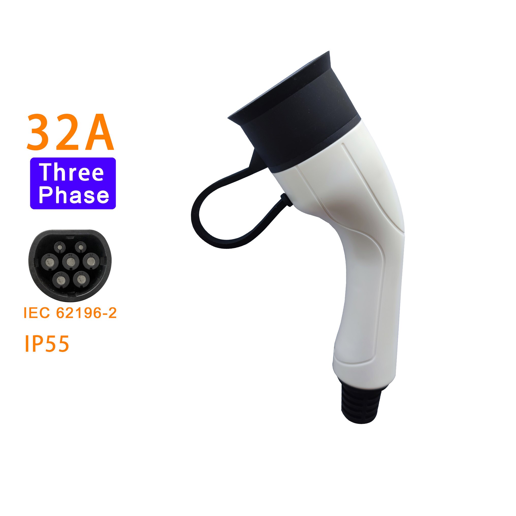 EV Stecker Adapter Typ 2 EV Ladegerät Weibliche IE... – Grandado