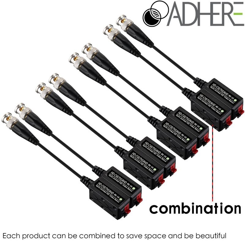 4 Pairs Split Joint Mini Cctv Bnc Hd-Cvi/Tvi/Ahd P... – Grandado