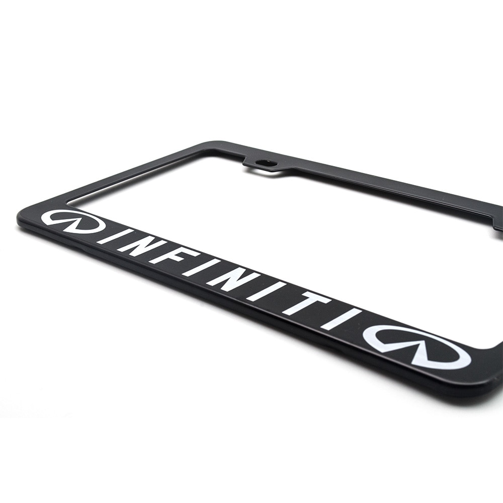 2 stuks Rvs Universele Gaten Zwarte Auto Nummerpla... – Grandado