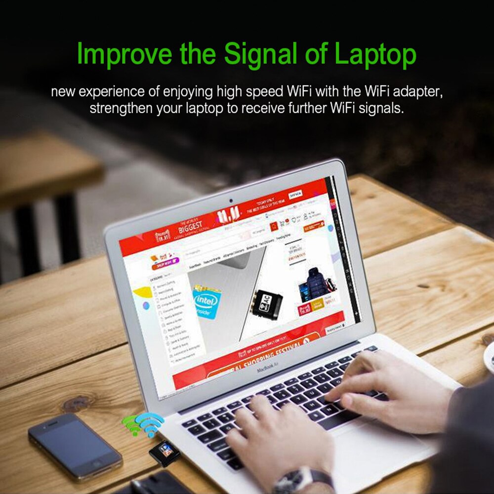 AC600-3 USB Empfänger WiFi Adapter Wireless USB 60... – Grandado