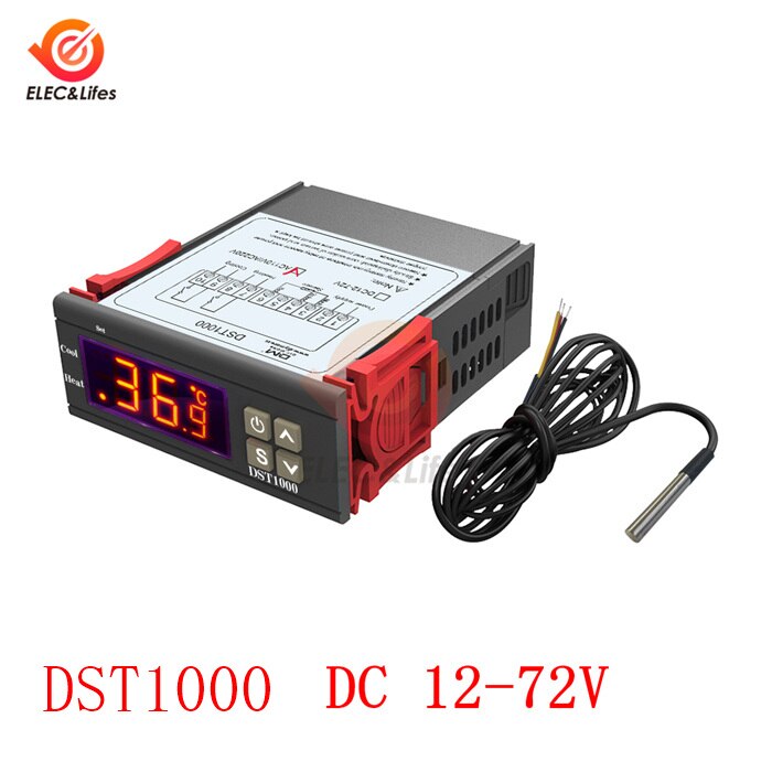 DC 12-72V AC 110-230V DST1000 Digital Thermostat T... – Grandado