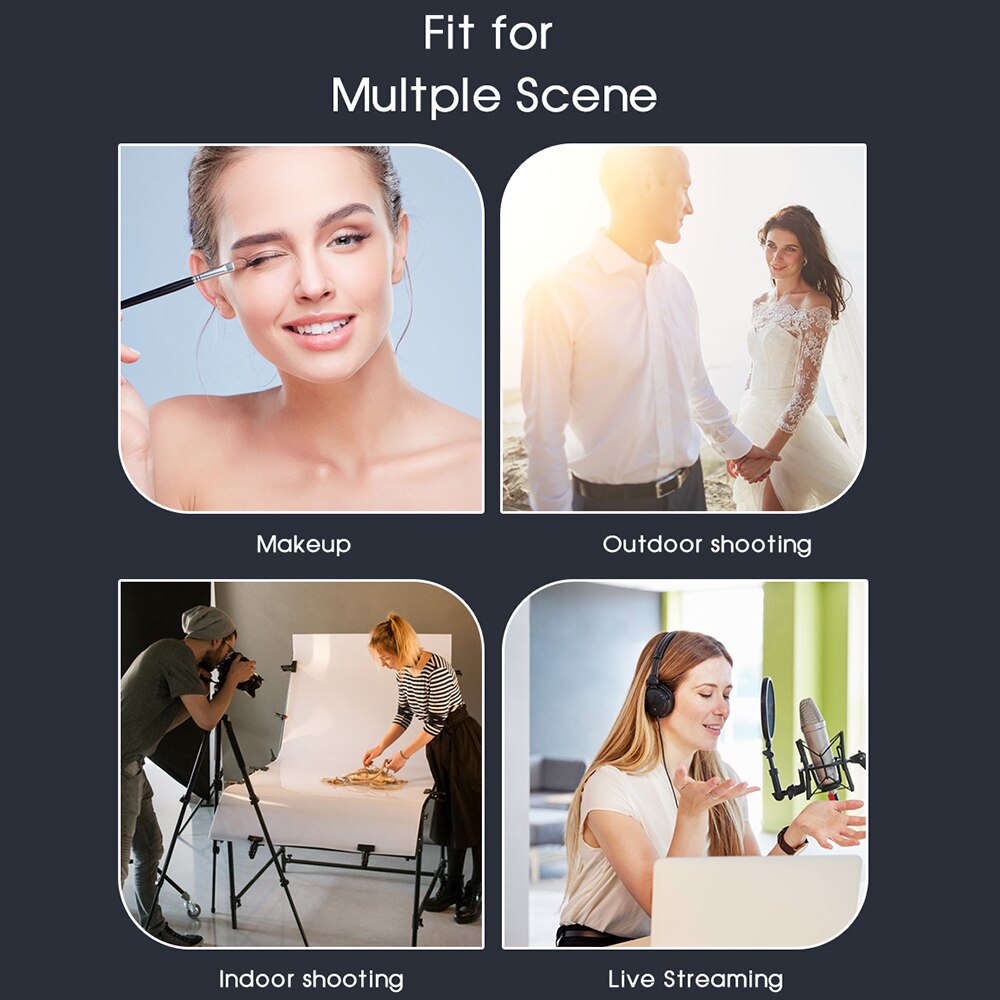 LED Ring Light Dimmable Selfie Lamp With Long Arm ... – Grandado