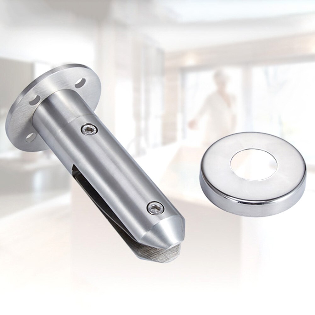 Fence Round Floor Stand Railing Balcony Glass Clam... – Grandado