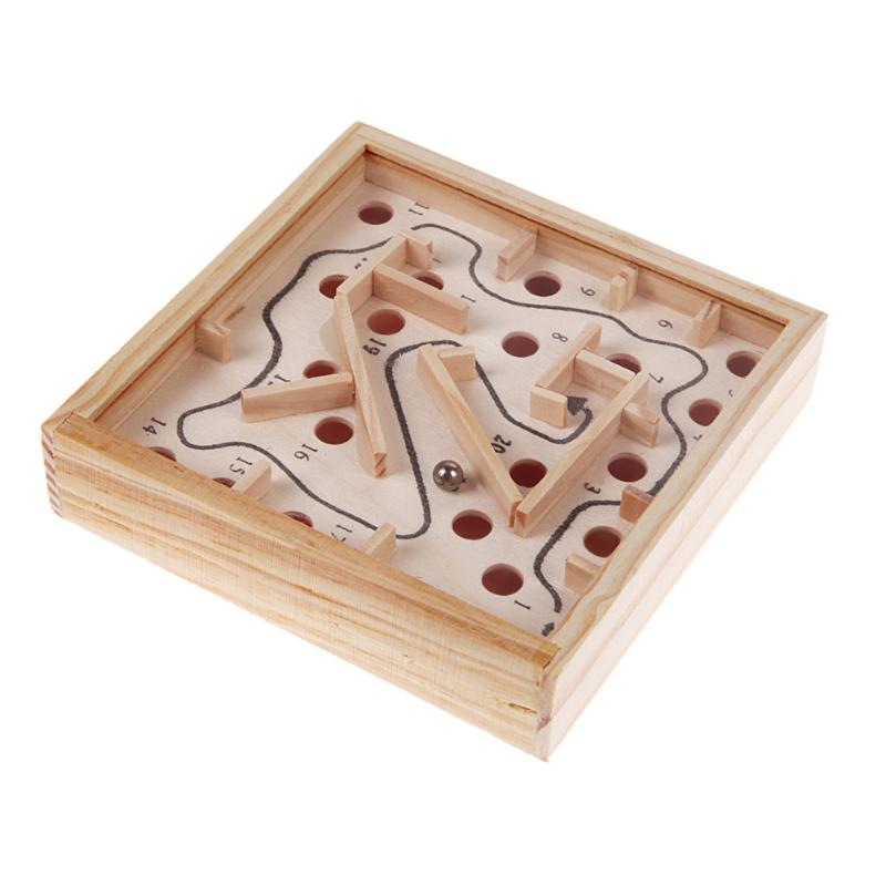 3D Puzzle Wooden Labyrinth Toys Board Ball Maze Ga... – Grandado