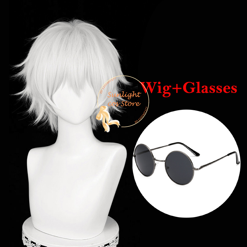 Anime Gojo Satoru Cosplay Wig 30cm Short Silver Pu... – Grandado