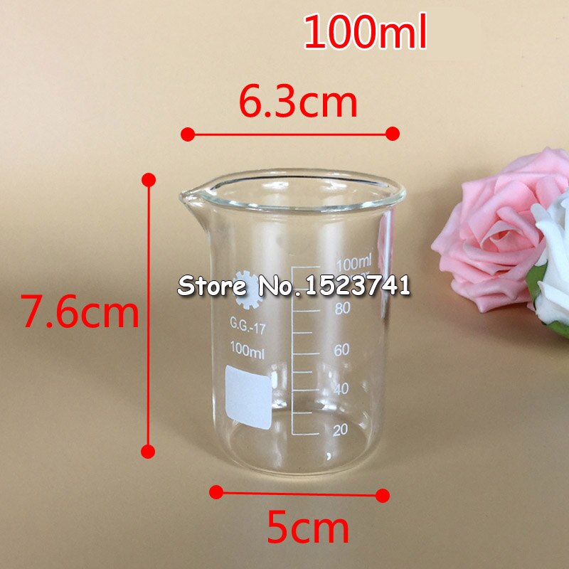 Capacity 5ml-300ml Low Form Beaker Measuring Glass... – Vicedeal