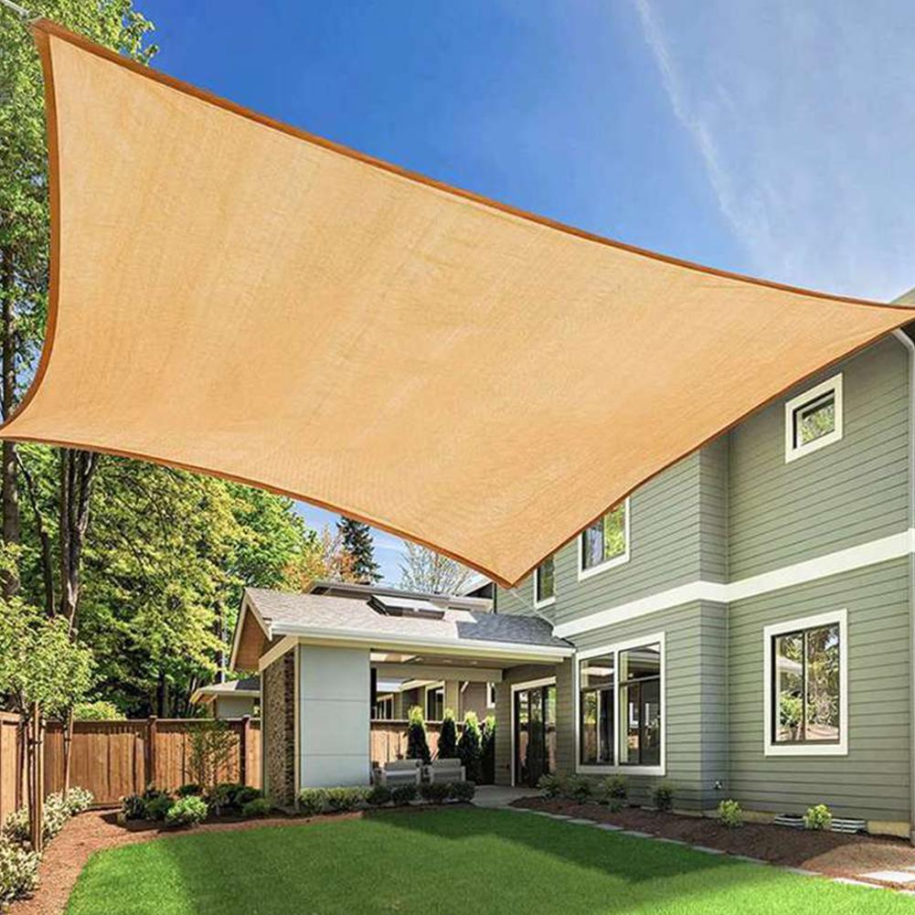 300D Fiber Rectangle Shade Sail Outdoor Garden Yar... – Vicedeal