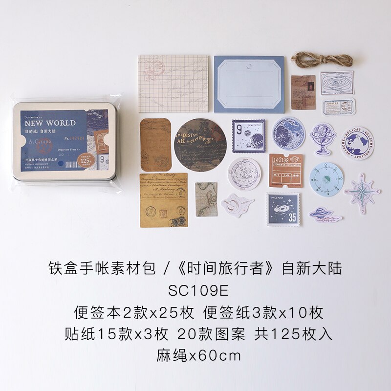 Time Traveler Material Paper Stickers Package Junk... – Vicedeal