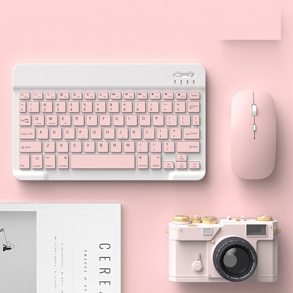 Keyboard Mouse Combos Bluetooth Ultra Thin Portabl Vicedeal