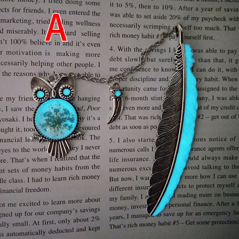1X Luminous Night Owl Bookmark Label Read Maker Fe... – Vicedeal