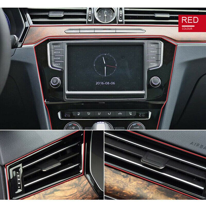 5M In Car-styling Matte Red Interior Decoration St... – Grandado