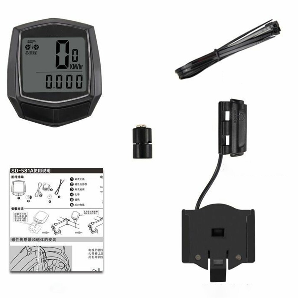 1 Set Bicycle Speedometer Cable Code Table Sd-581 ... – Vicedeal