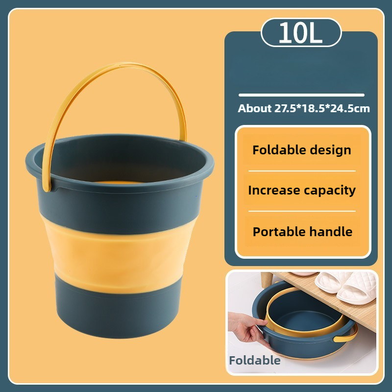 4.5/10L Portable Folding Bucket Multifunctional Th... – Vicedeal