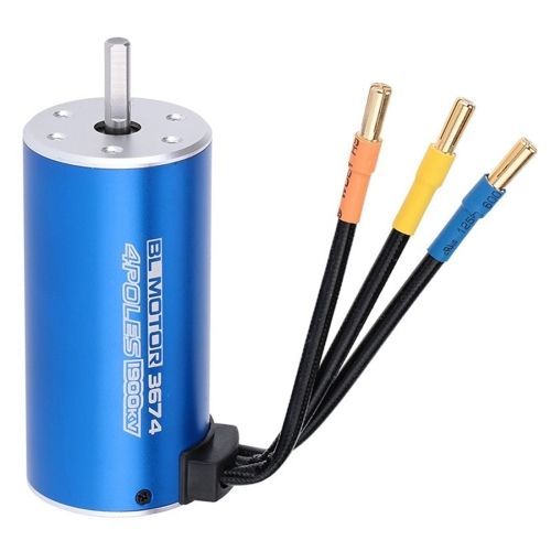Blue 3674 4 Poles 1900KV Sensorless Brushless Moto... – Vicedeal