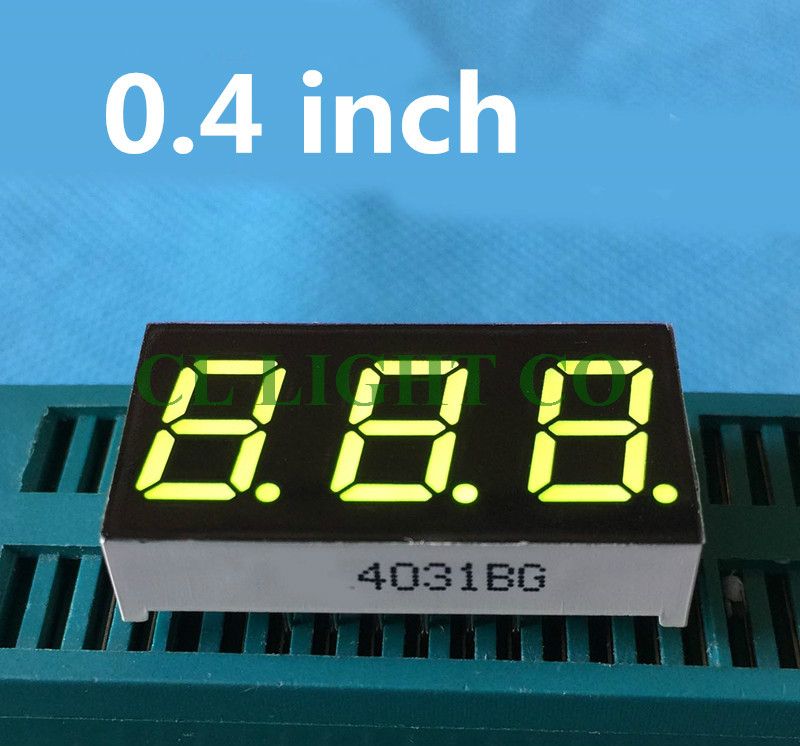 20pcs 0.4in. Green LED Display 7 segmentos 0.4&quo... – Grandado