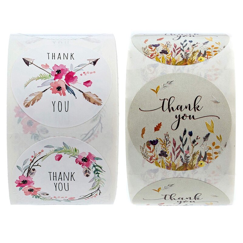 1000X1 Inch Dank U Stickers /6 Verschillende Dank ... – Vicedeal