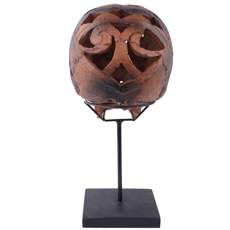 HeyMamba Resin Human Head Skull Statues Display Sk... – Vicedeal