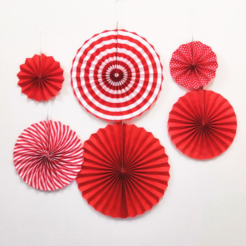 6Pcs/Set DIY Handmades Paper Tissue Paper Fans Han... – Vicedeal